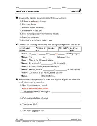 Cw 03182013-handout passe-compose | PDF
