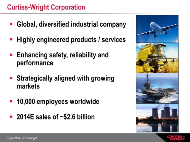 Curtiss-Wright Investor Overview Third Quarter 2014 | PPT