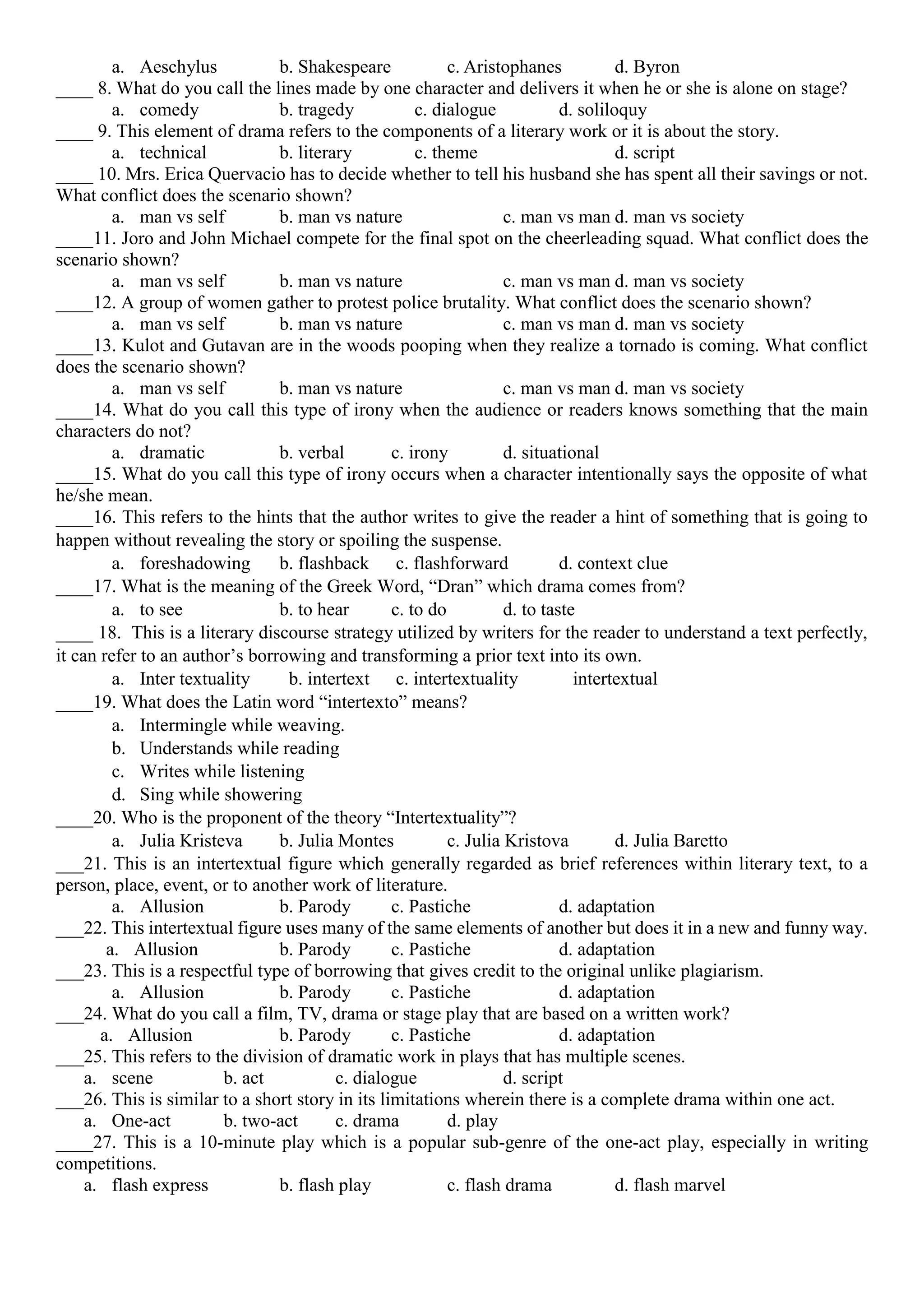 CW-2ND-Q..docx | Drama | Genres