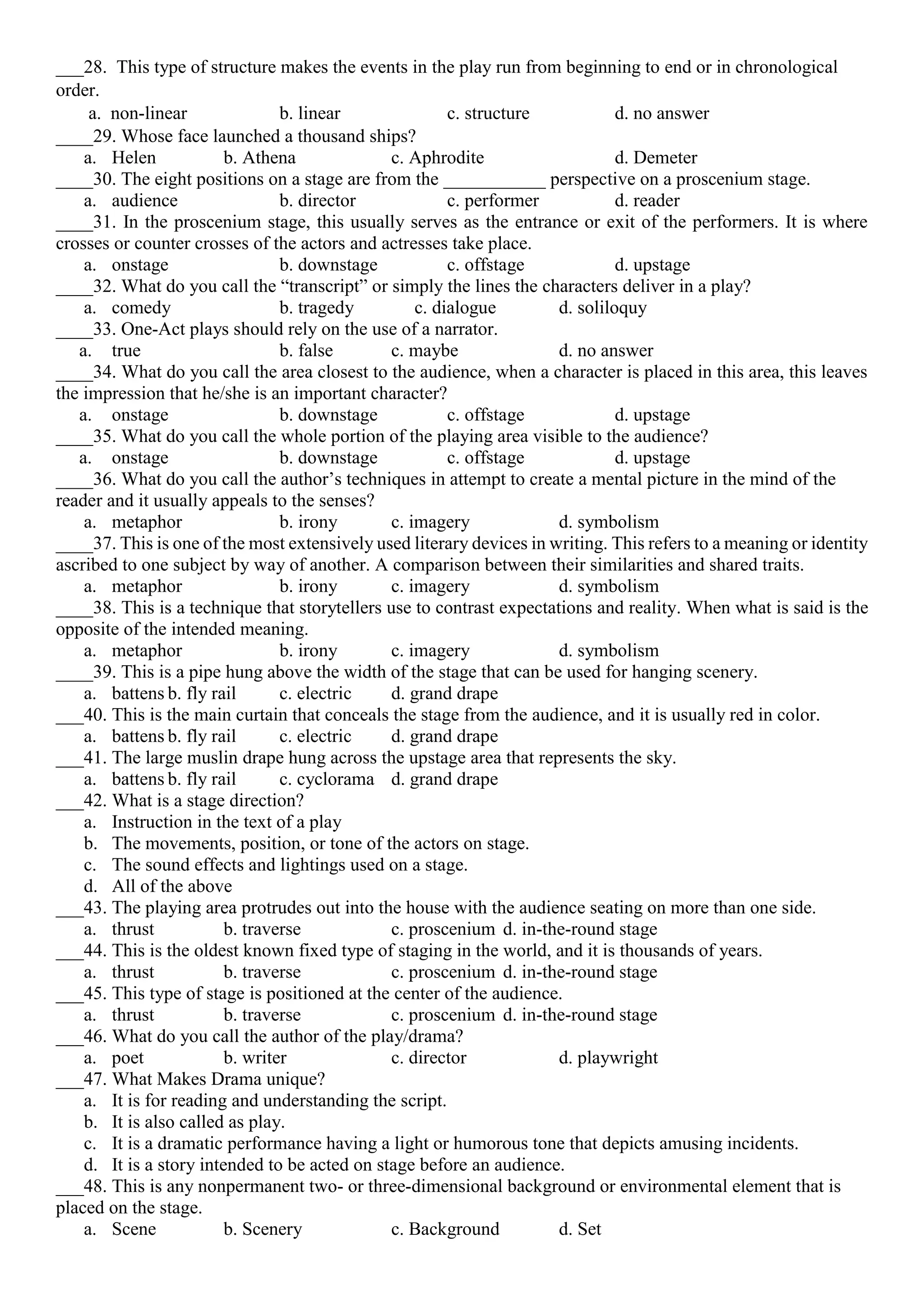 CW-2ND-Q..docx | Drama | Genres