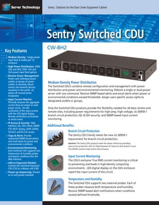 Sentry Switched CDU | PDF