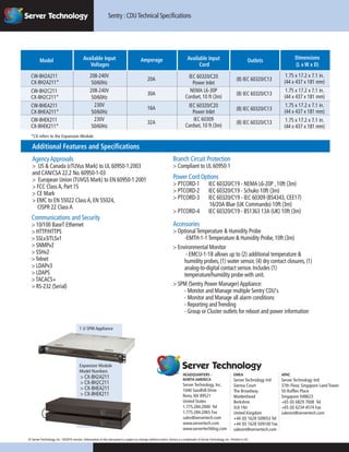 Sentry Switched CDU | PDF