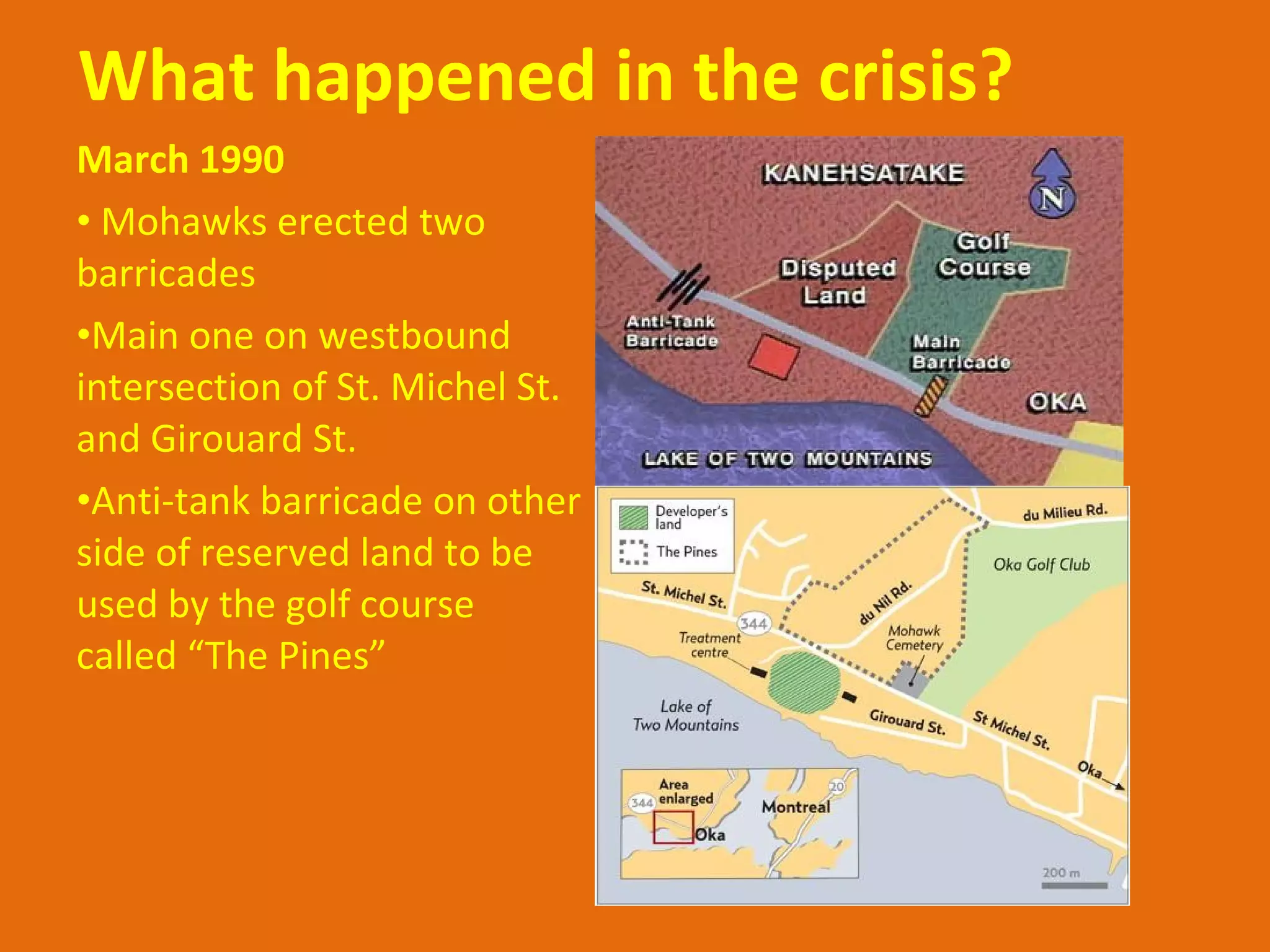 High School Project: The Oka Crisis (for Contemporary World class) | PPT