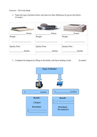 Output Devices In-Class Worksheet (Med) | DOC