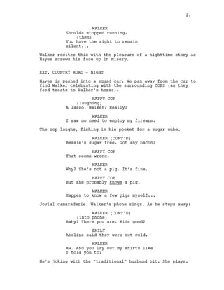 Pilot Script for Walker | PDF