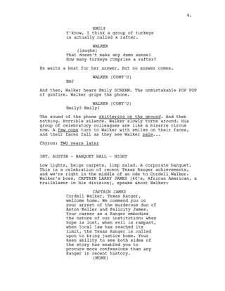 Pilot Script for Walker | PDF