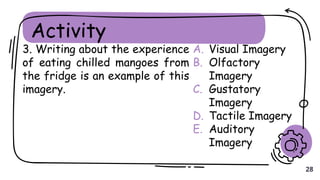 CW 1.2 Imagery Powerpoint Presetation for the Subject Creative Writing ...