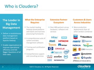 Intro to Big Data and Apache Hadoop by Dr. Amr Awadallah at CLOUD WEEKEND '13 from the ...