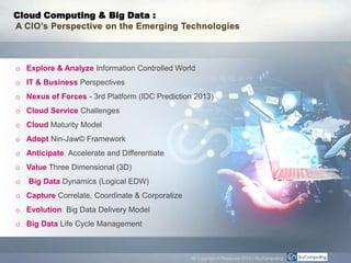 Cw13 cloud computing & big data by ahmed aamer | PPT