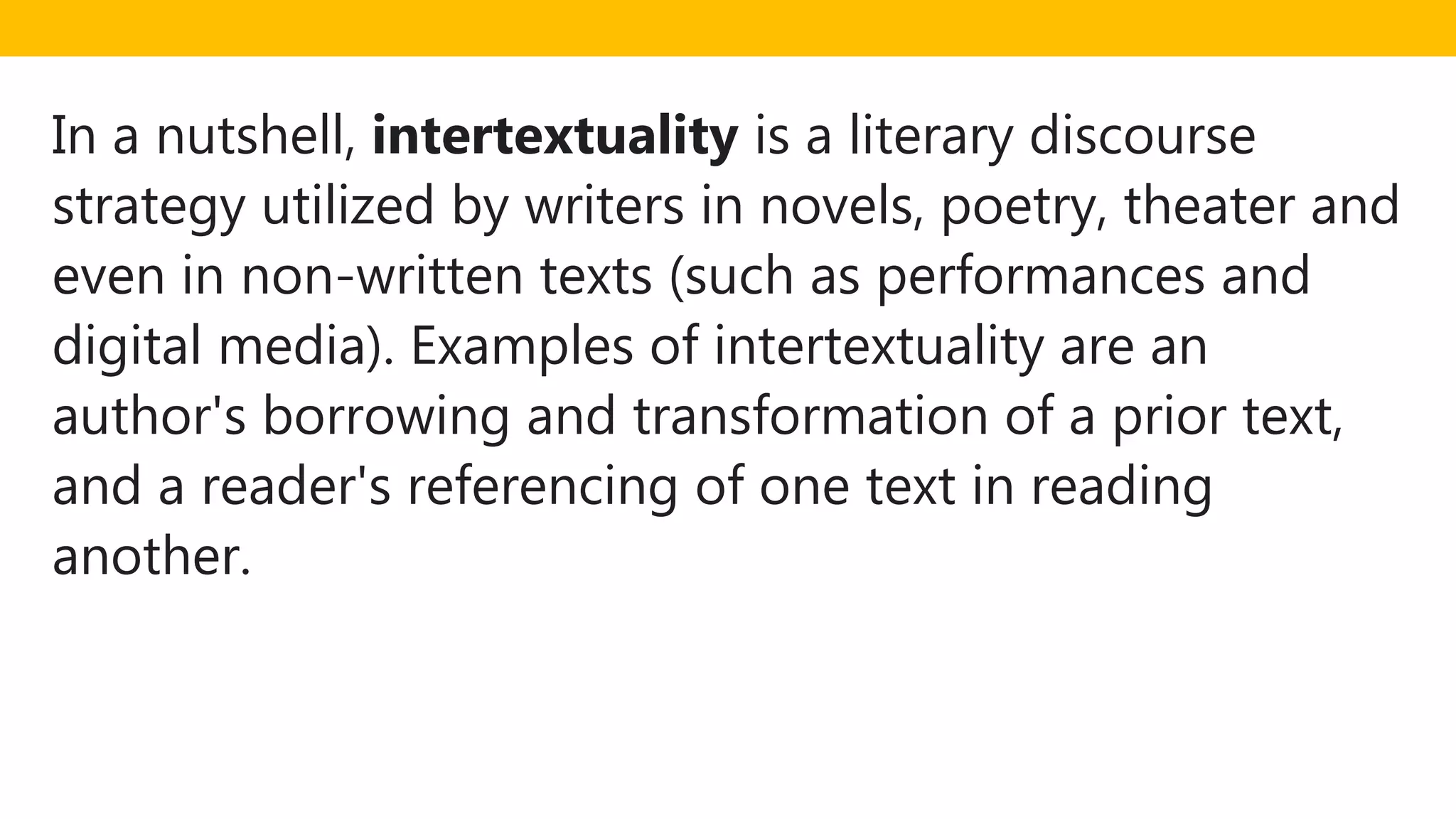 Creative Writing - Intertextuality.pptx