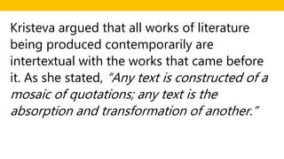 Creative Writing - Intertextuality.pptx