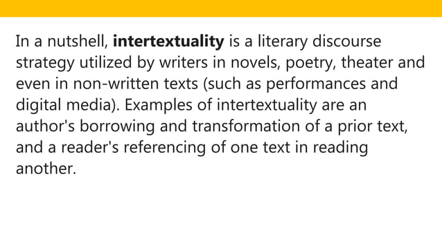 Creative Writing - Intertextuality.pptx