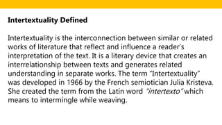 Creative Writing - Intertextuality.pptx