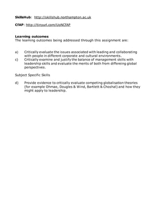 Cw2 assignment two - engagement report | DOCX