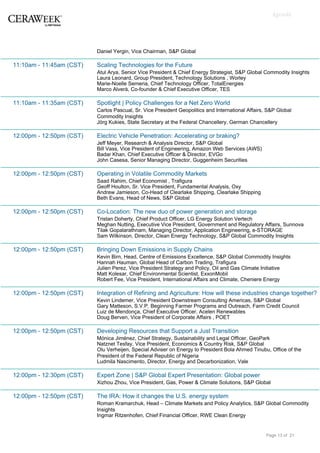 CeraWeek 2024 - Executive conference agenda | PDF