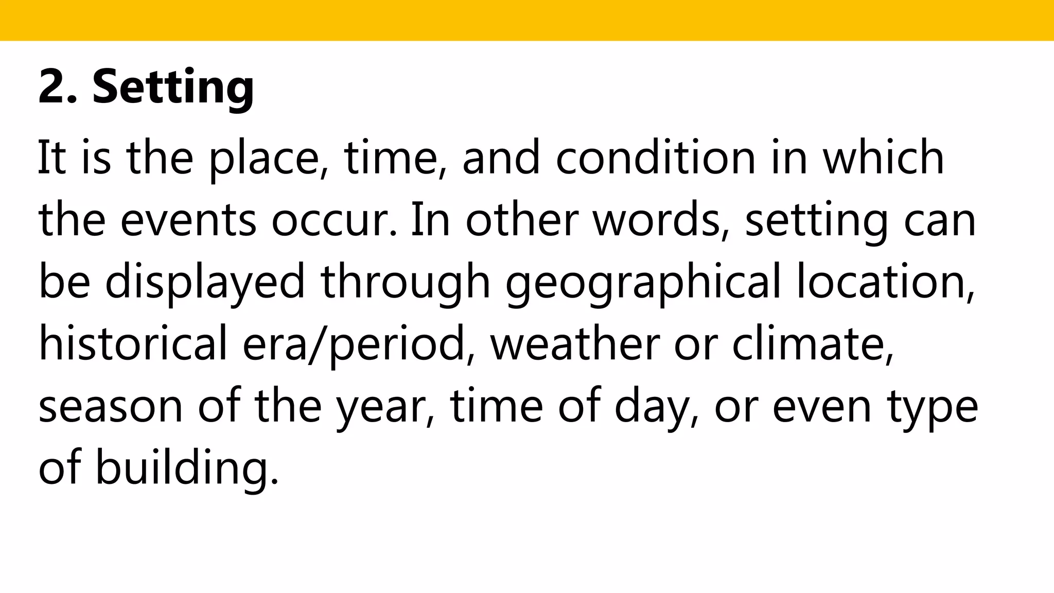 Creative Writing - Conceptualizing Character, Setting, and Plot for One-Act Play | PPTX