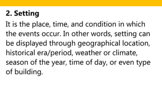 Creative Writing - Conceptualizing Character, Setting, and Plot for One-Act Play | PPTX