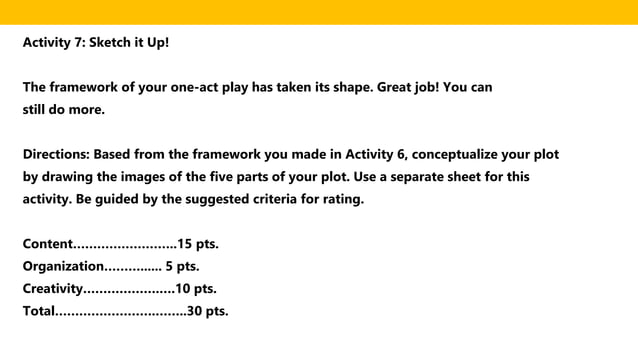 Creative Writing - Conceptualizing Character, Setting, and Plot for One ...