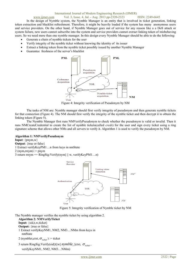 A Novel Method for Blocking Misbehaving Users over Anonymizing Networks | PDF