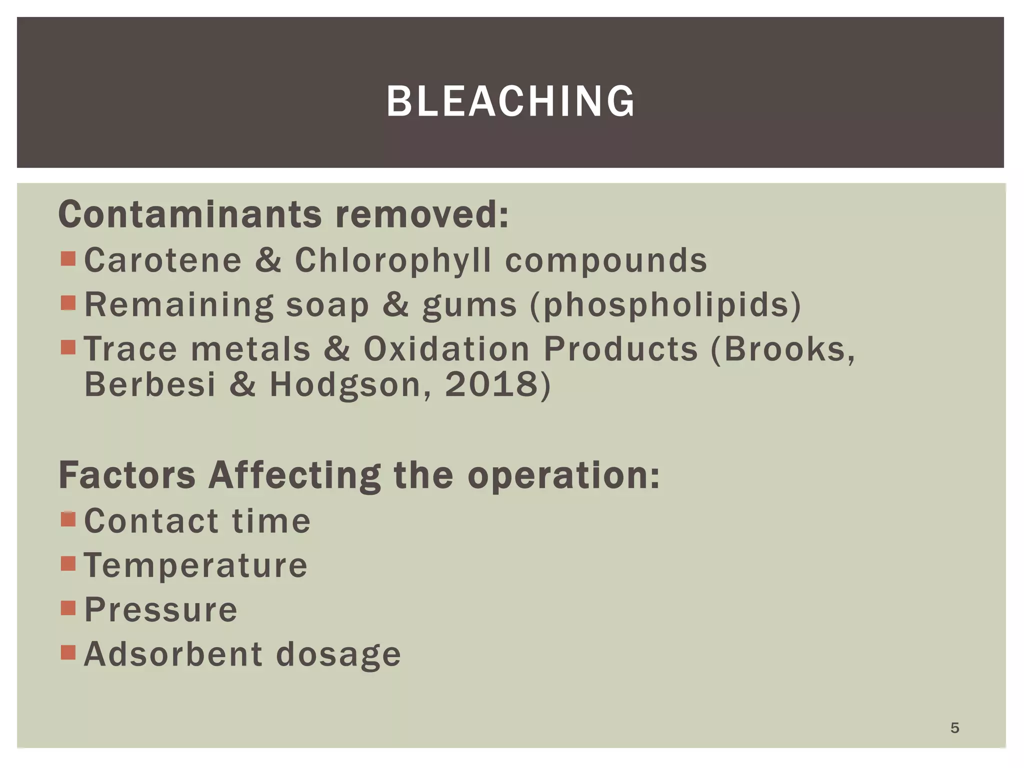 Refining of Edible Oils (Bleaching Stage) | PPT