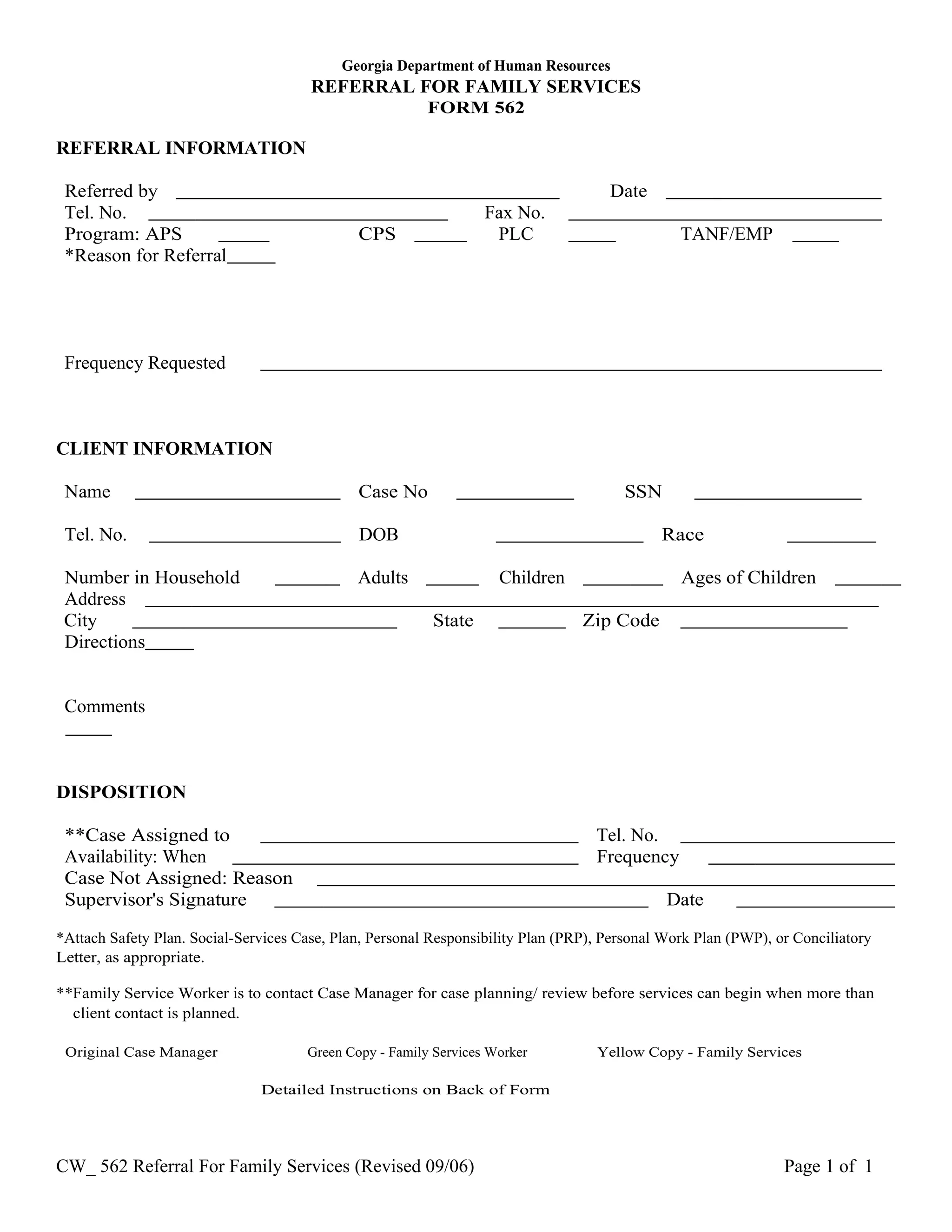 Cw 562 referral for family services | DOC