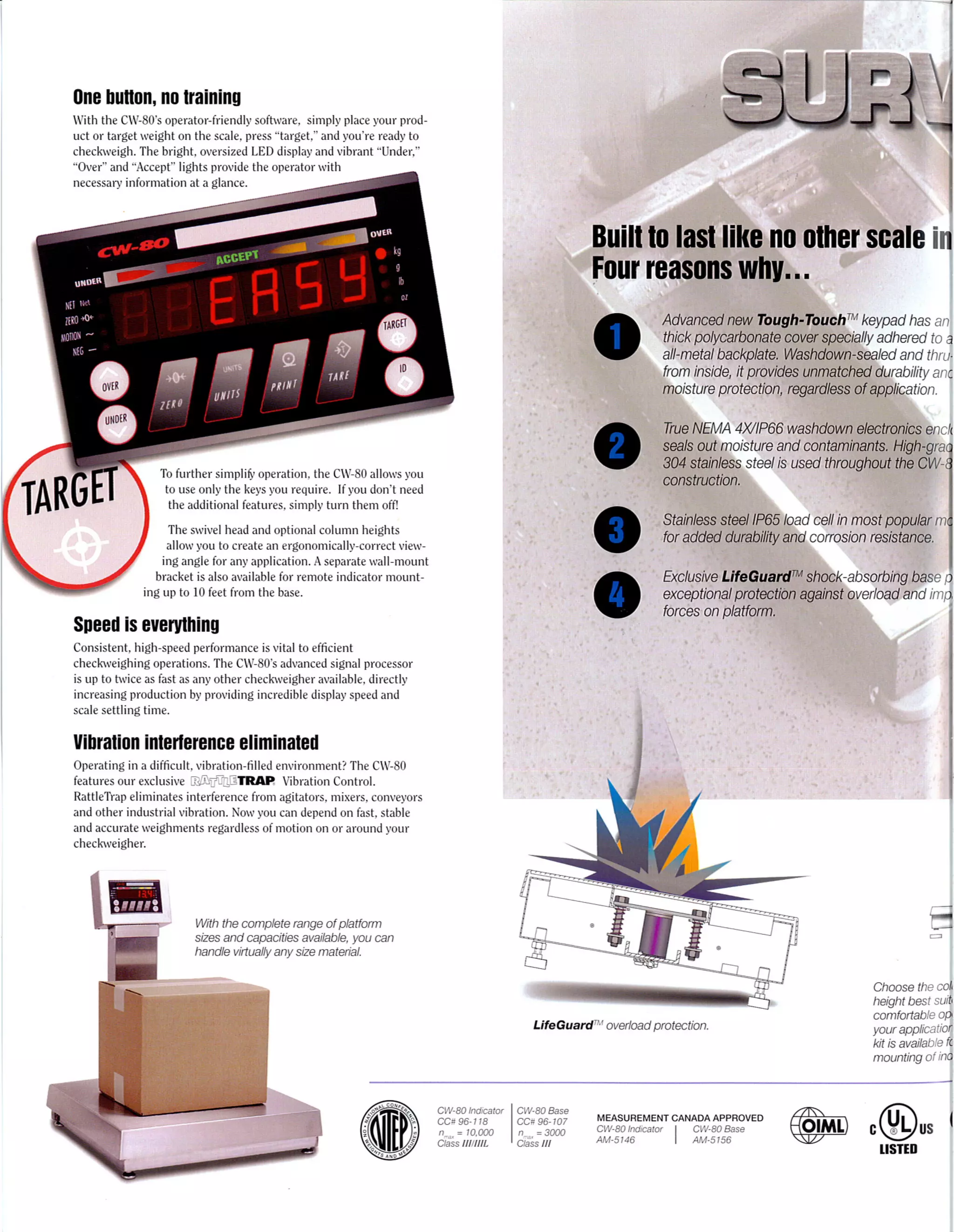 Cw 80 Checkweigher Brochure | PDF