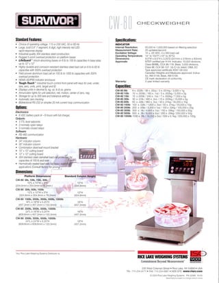 Cw 80 Checkweigher Brochure | PDF