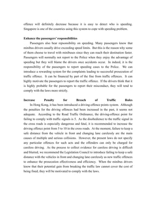 Speed control on minibuses | PDF