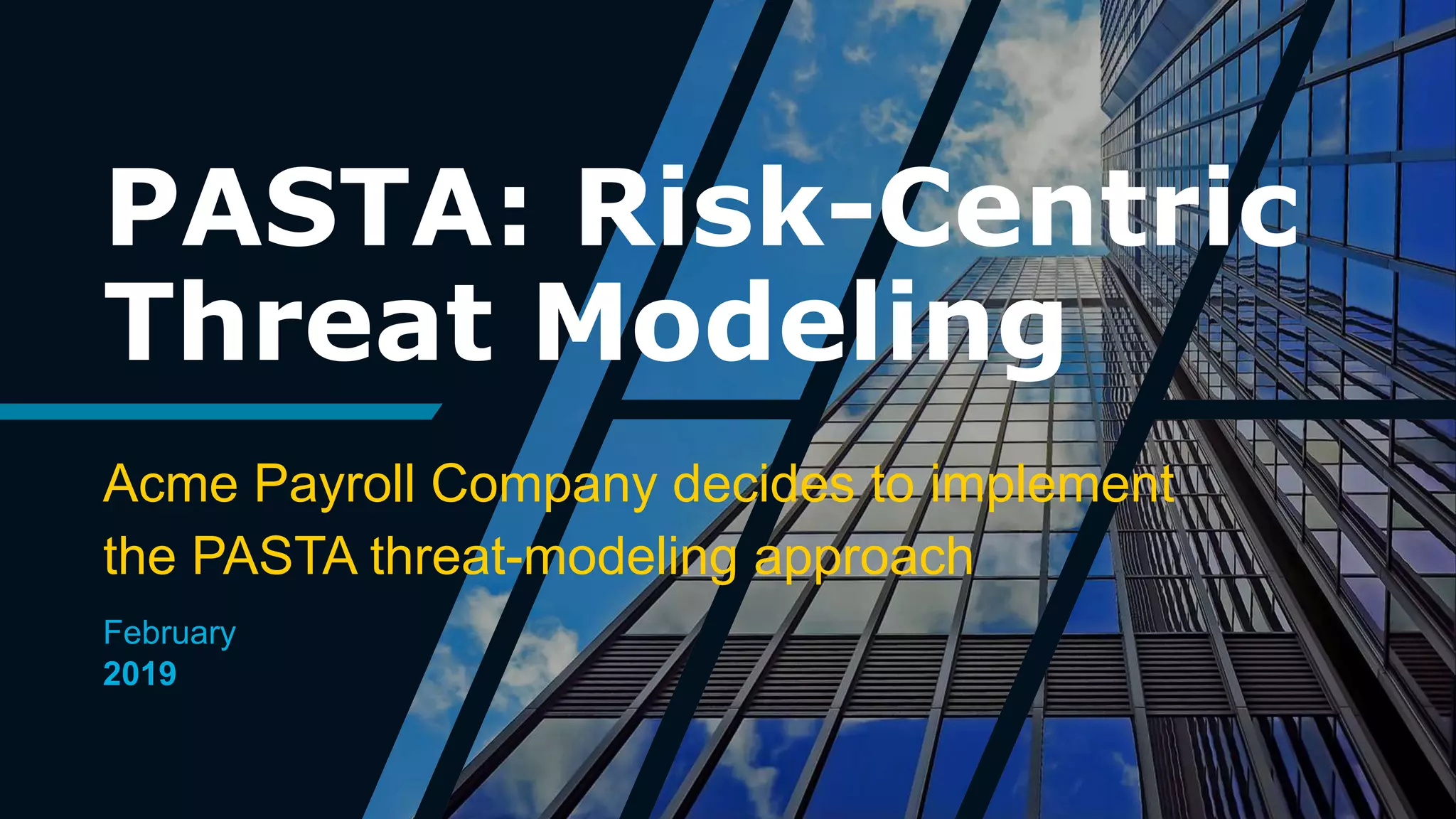 PASTA: Risk-centric Threat Modeling | PPT