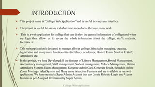 College Web Application | PPTX