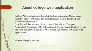 College Web Application | PPTX