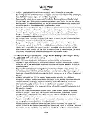 C Ward Resume - Principal TPM, TDM | PDF