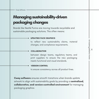 Sustainable Packaging Artwork Management with Cway | PDF