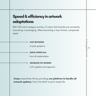 Sustainable Packaging Artwork Management with Cway | PDF