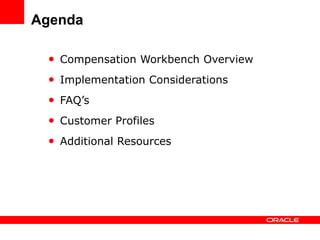 Oracle Compensation Workbench Webinar | PPT