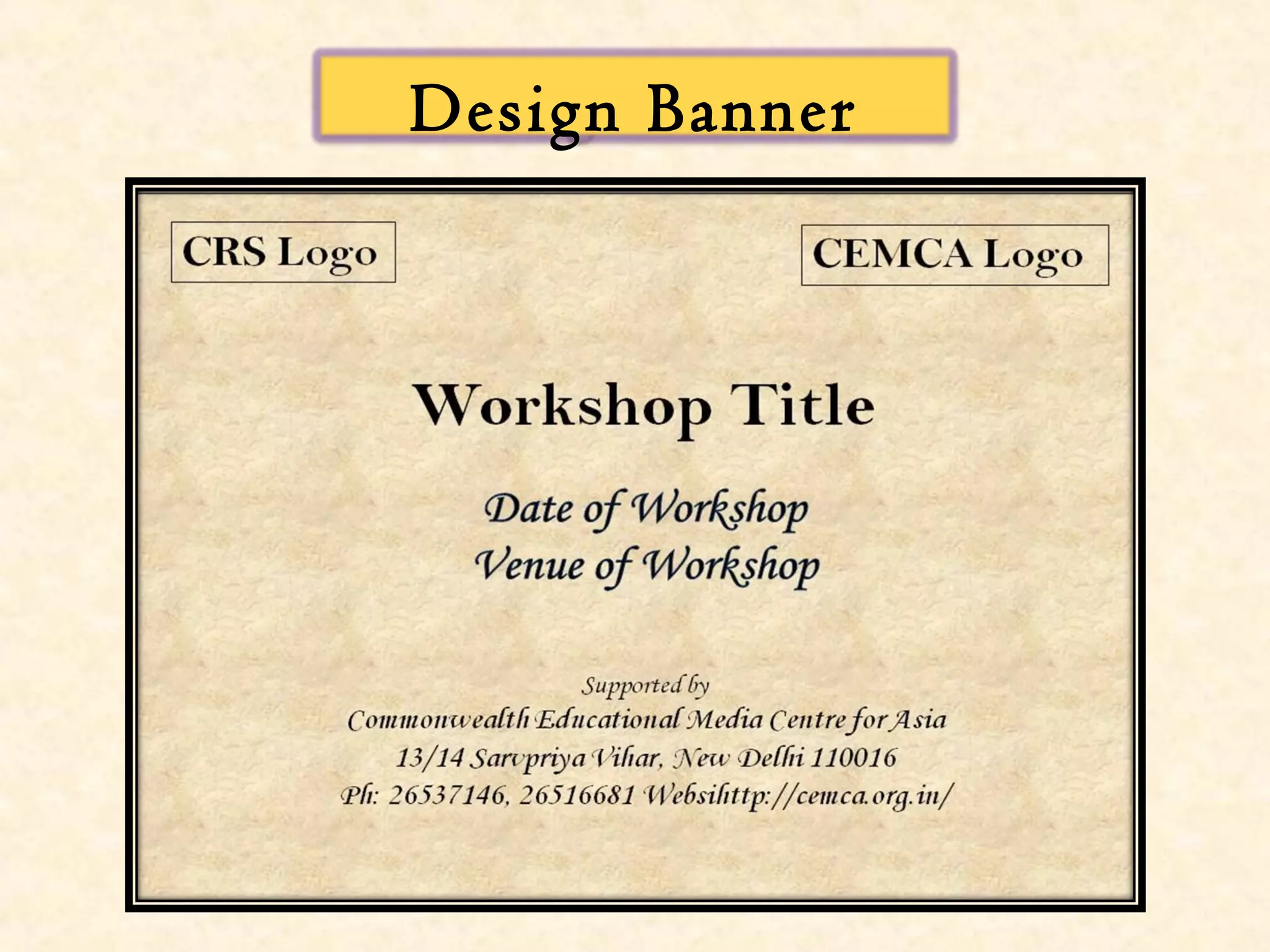 Conducting a workshop | PPT