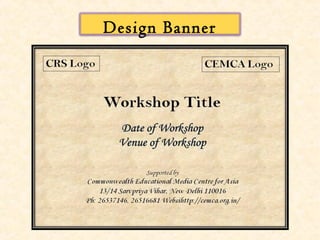 Conducting a workshop | PPT
