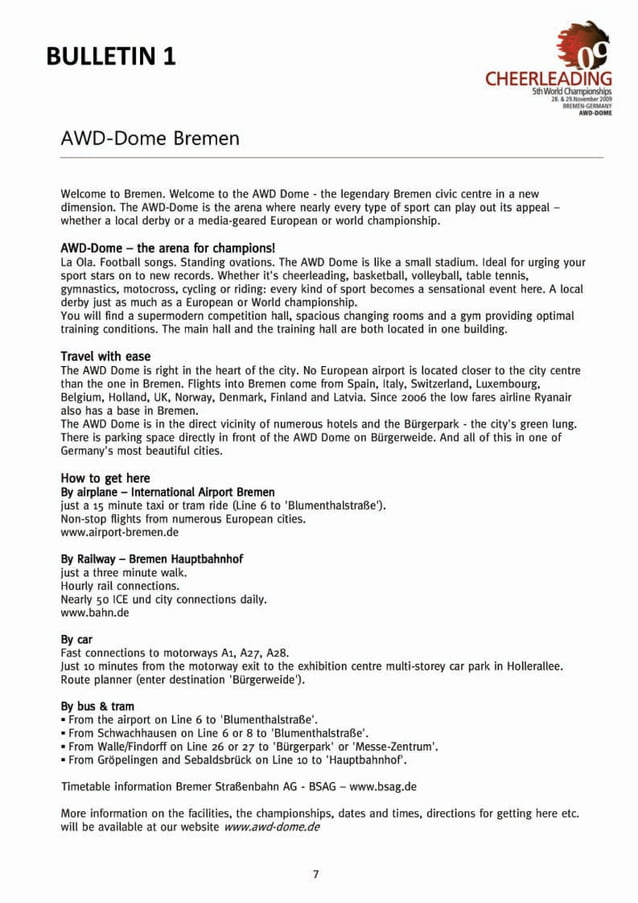 Cheerleading World Championships | PDF | Cheerleading | Sports