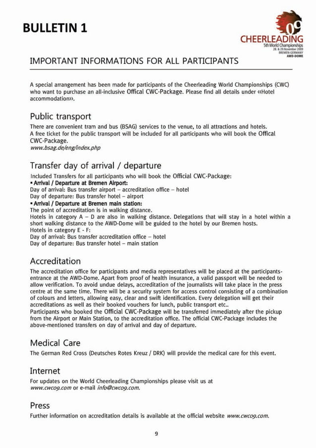 Cheerleading World Championships | PDF | Cheerleading | Sports