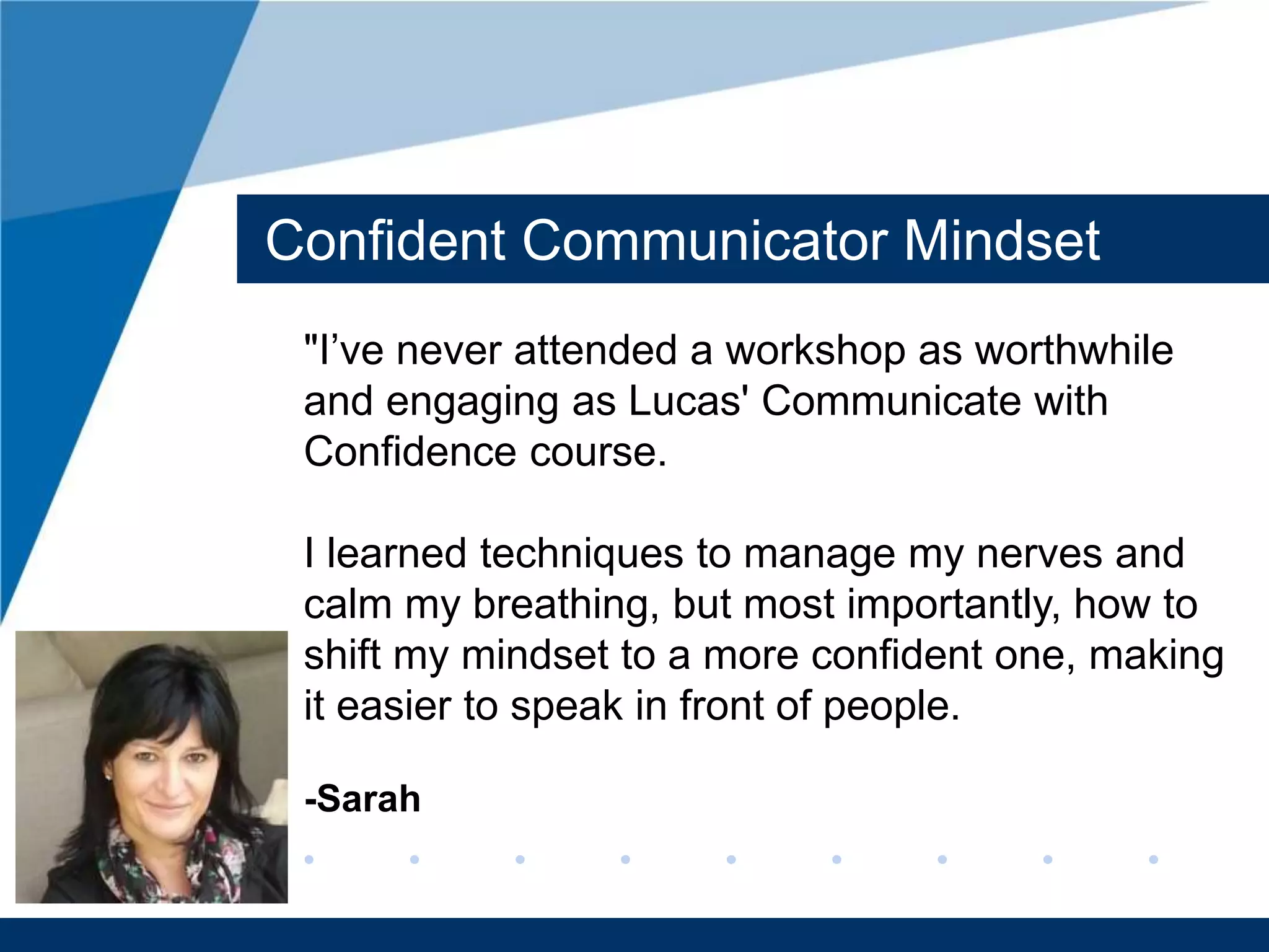 Communicate With Confidence Presentation | PPTX