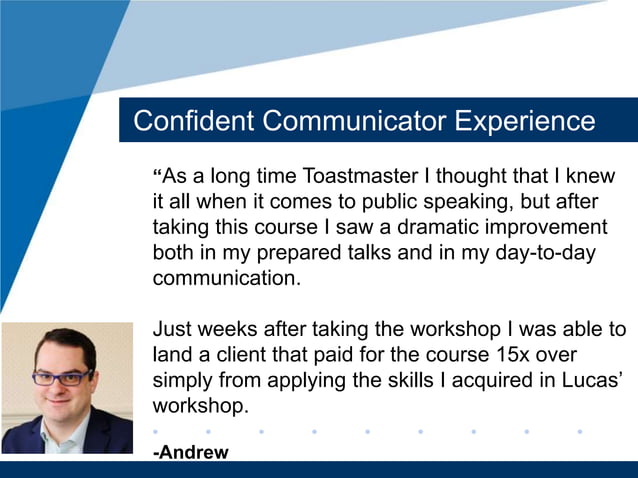 Communicate With Confidence Presentation | PPTX
