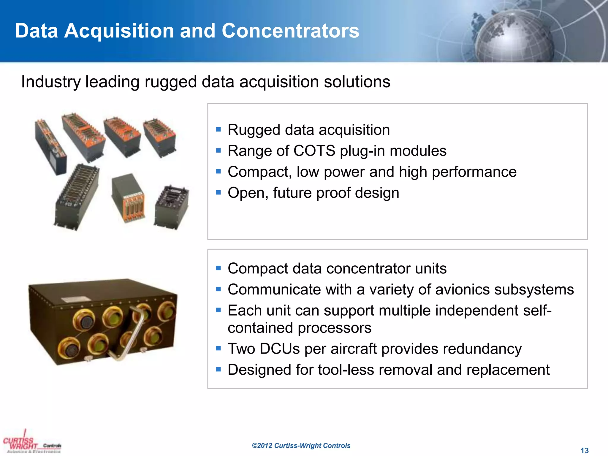 Curtiss-Wright Controls Avionics & Electronics Corporate Overview | PPTX