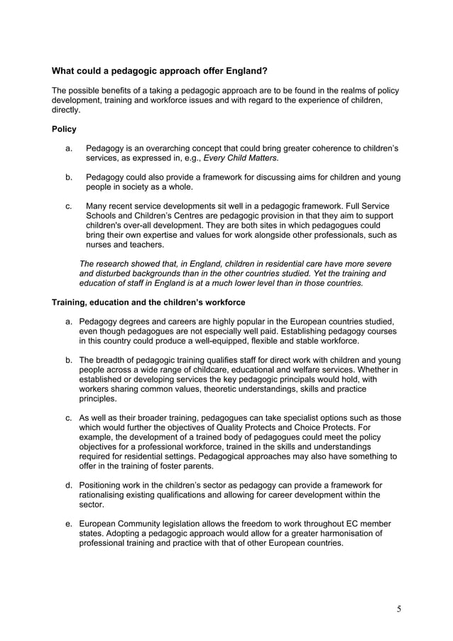 Cwc Handout2 Pedagogy Paper | PDF | Daycare and Pre-School | Parenting