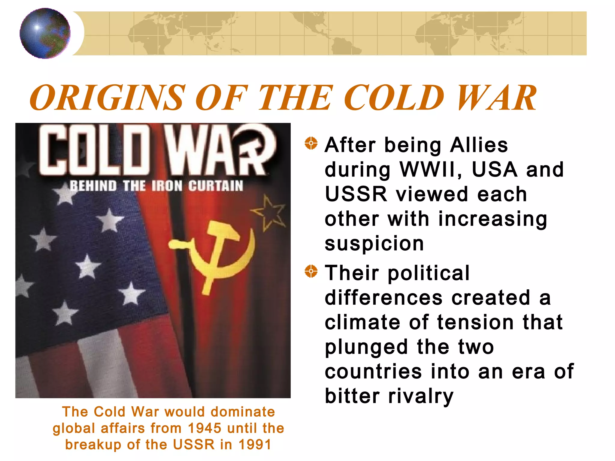 Cold War beginning 1945-1949 | PPT