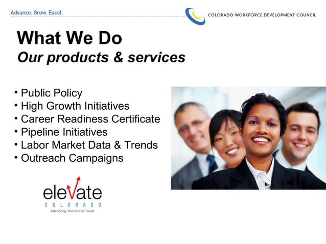 CWDC - Colorado Workforce Development Council | PPT