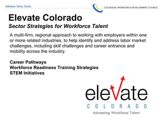 CWDC - Colorado Workforce Development Council | PPT