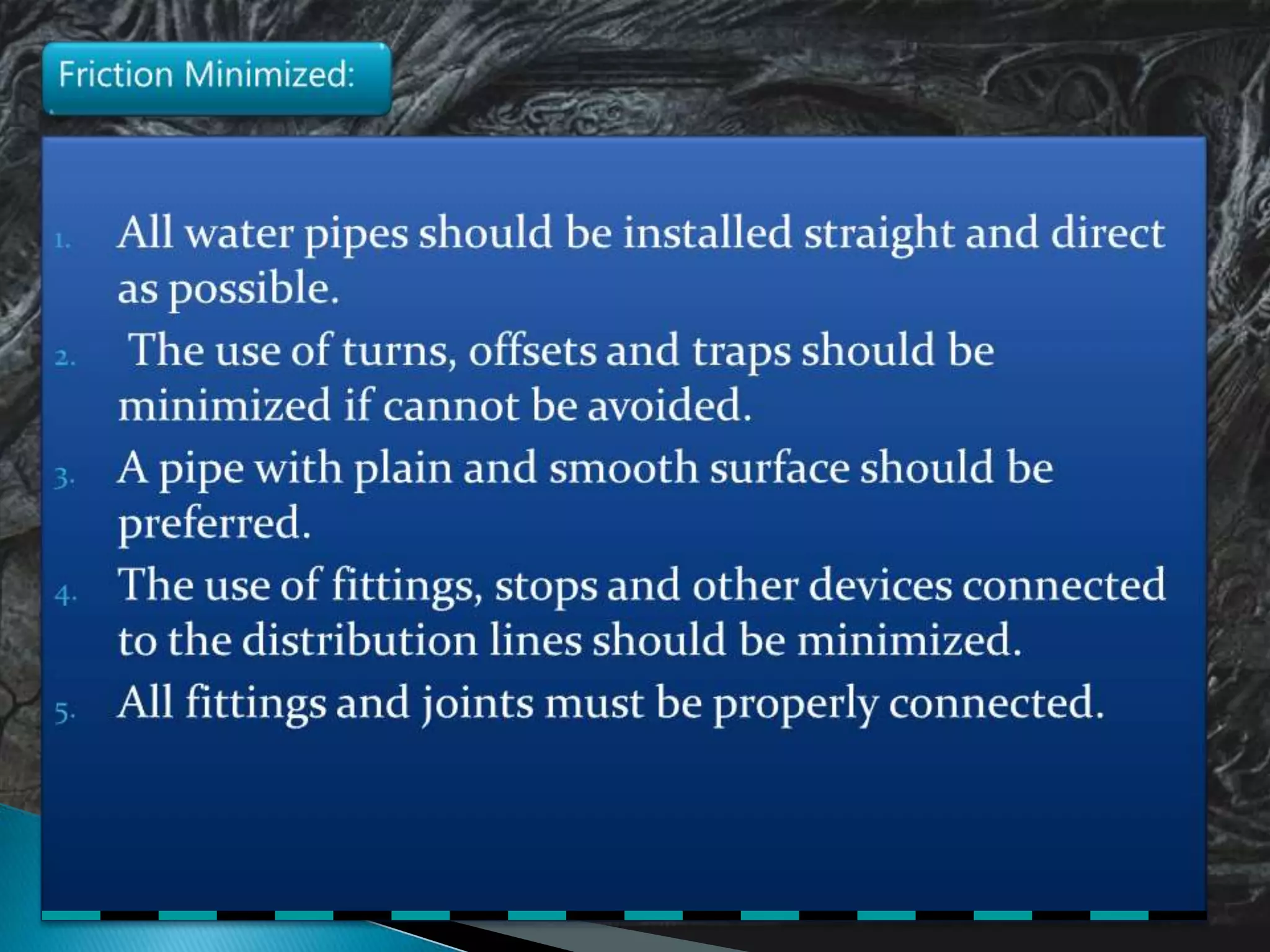 Cold Water Supply Distribution In Building | PPTX