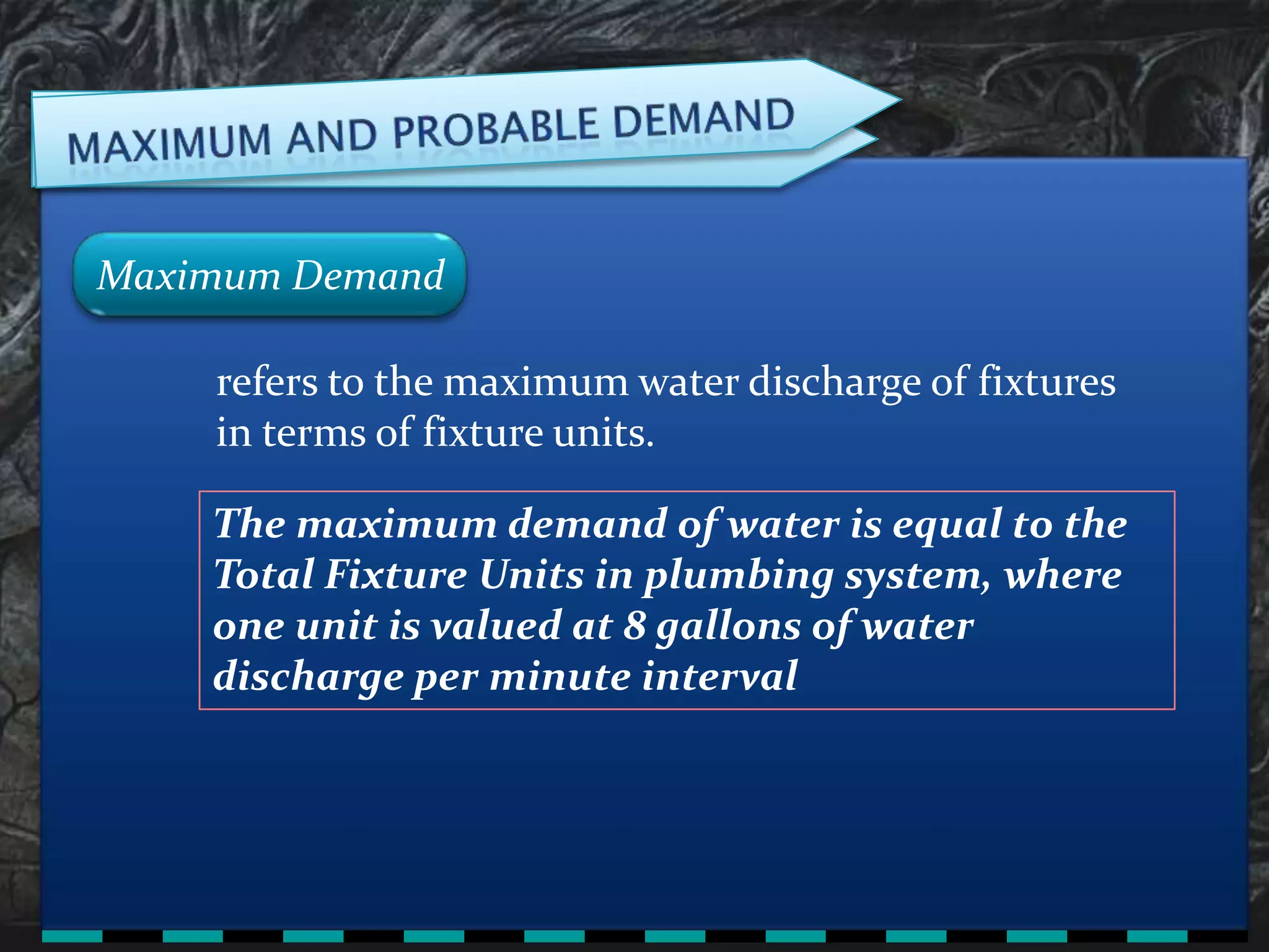 Cold Water Supply Distribution In Building | PPTX
