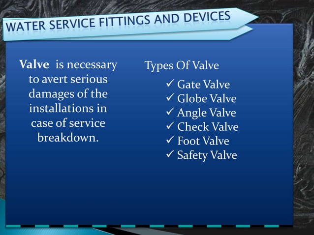 Cold Water Supply Distribution In Building | PPTX