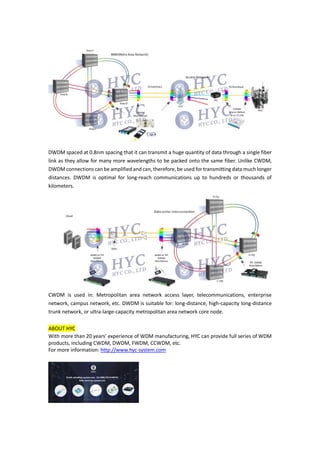 CWDM(Coarse WDM) VS DWDM(Dense WDM) | PDF
